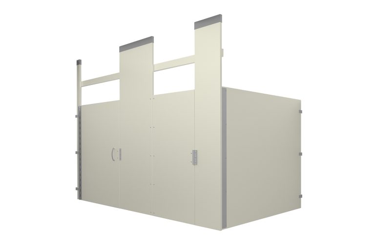 Ceiling Hung Toilet Partitions | Solid Plastic (HDPE)